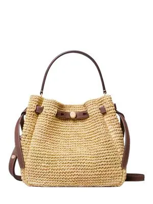 TORY BURCH Romy Woven Bucket Bag