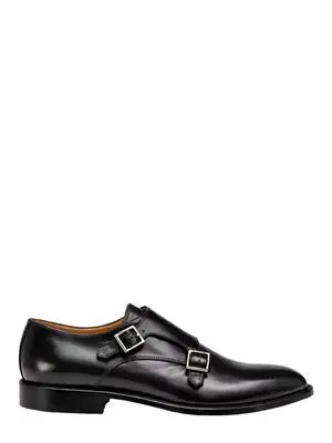 FRANZESE COLLECTION Double-buckle Monk Shoes - Black