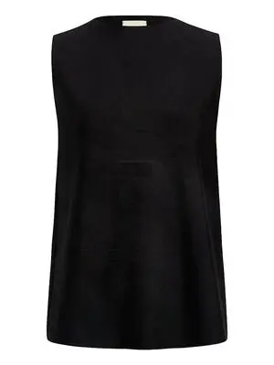Khaite Tora Sleeveless Top - Black