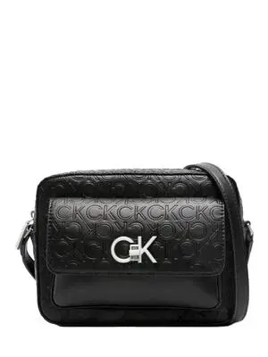 Calvin Klein Logo-lettering Crossbody Bag - Black