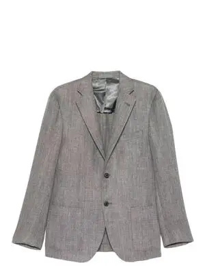 Corneliani Herringbone-patterned Blazer - Grey