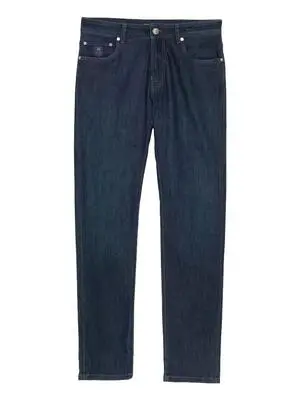 Corneliani Logo-embroidered Jeans - Blue