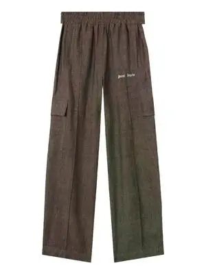 Palm Angels Logo-embroidered Track Trousers - Brown