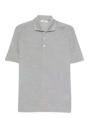 FERRANTE Buttoned Short-sleeve Polo Shirt - Green