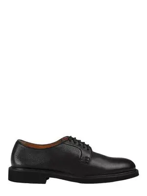 DOUCAL'S Leather Lace-up Shoes - Black