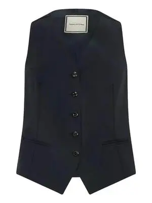 Tagliatore Button-up Waistcoat - Blue