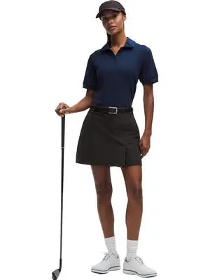 Lululemon Stretch Twill Front Pleat Golf Skirt - Black