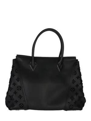 LOUIS VUITTON Monogram Tufted Veau Cachemire W Tote Pm - Black