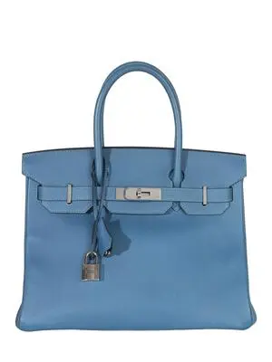 Hermès Bleu Brighton Epsom Birkin 30 PHW Blue