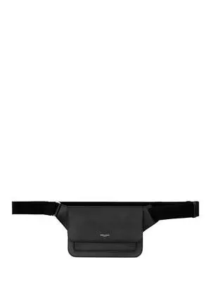 Saint Laurent Canvas Belt Bag - Black