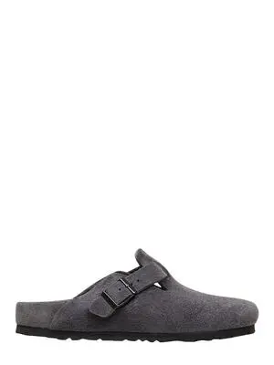 BIRKENSTOCK Boston Exquisite Suede Sandal - Grey