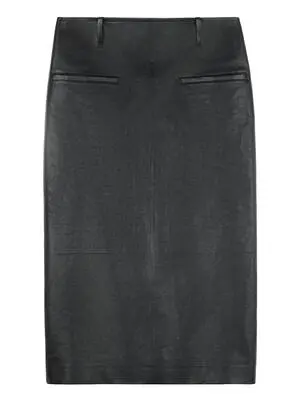 TOD'S Leather Skirt - Black