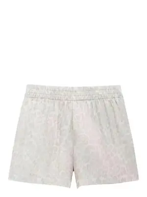 ANINE BING Kam Leopard-print Shorts - Neutrals