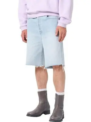 AGOLDE Anson Cutoff Denim Shorts Ruse Pale Ind - Cut Hem