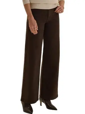 FAVORITE DAUGHTER The Mischa Wide Leg Jeans - Espresso