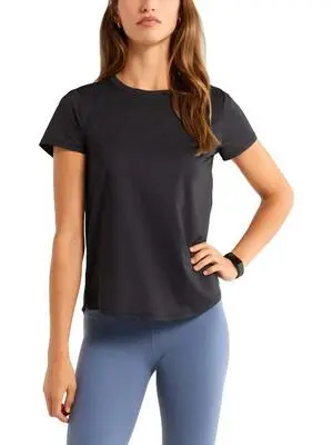 Zella Rally Mesh T-shirt - Black