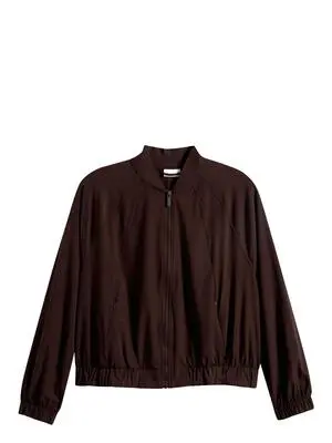 Zella Atlas Bomber Jacket - Brown Mole