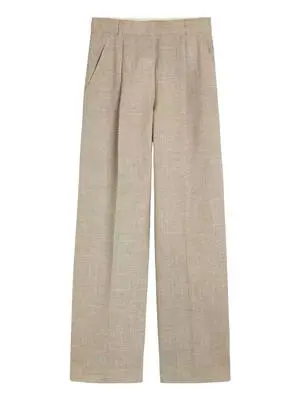 AKYN Pleated Wide-leg Trousers - Neutrals