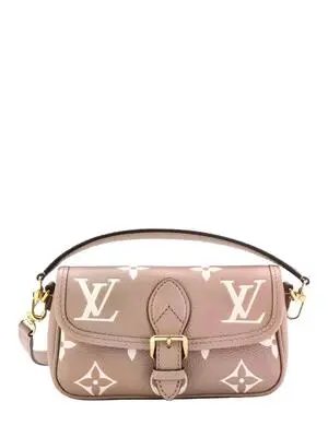 LOUIS VUITTON Diane Nm Handbag Bicolor Monogram Empreinte Giant Nano - Neutrals