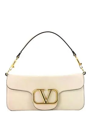 Valentino Garavani Vlogo Loco Flap Shoulder Bag - Neutrals