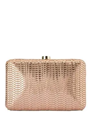 OLGA BERG Olga Berg Hannah Faux Leather Clutch