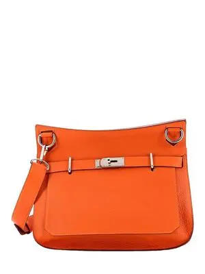 Hermès 34 Jypsiere Bag Clemence Orange