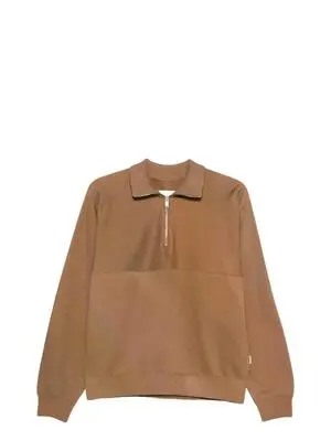 JIL SANDER Quarter-zip Sweatshirt - Brown