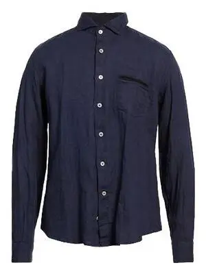 Eleventy Platinum Shirt Size Linen - Navy