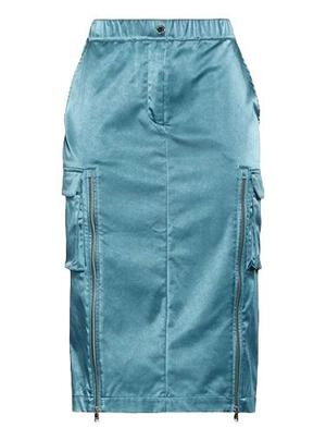 PATRIZIA PEPE Patrizia Pepe Deep Teal Polyamide Midi Skirt