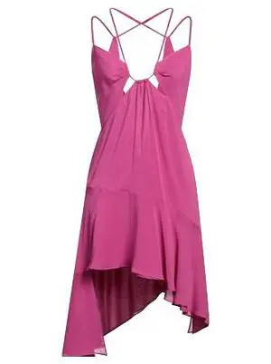 Andamane Mini Dress In Silk And Elastane - Red