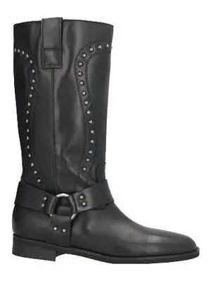 OVYE Leather Boots With Studs Black