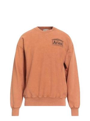 Aries Aries Crewneck Long Sleeve Sweatshirt Camel