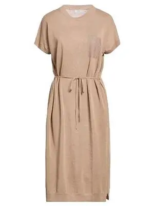 Peserico Embellished Midi Dress - Beige