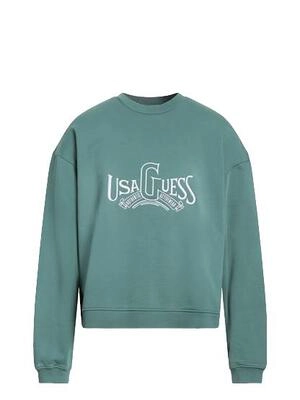 Guess Sweatshirt With Embroidered Logo - Deep Teal