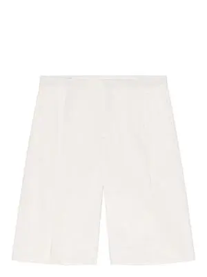 Casablanca Pleated Baggy Shorts - White