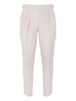 Mr P. MR P. Steve Tapered Trousers Beige