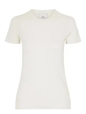 THE ELDER STATESMAN Cashmere And Silk-blend T-shirt - Neutrals