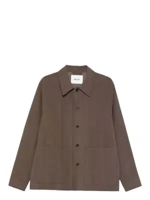 Nn07 Striped-pattern Shirt - Brown