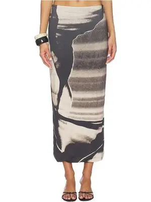 FENERS Tu X Mi Printed Skirt - Black