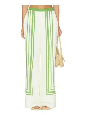 SOVERE / Chase Pant In White/green - Nettle