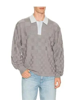 Filling Pieces Knit Rugby Shirt - Grey