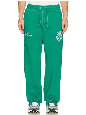 True Religion Crest Big T Baggy Sweats In Green - Amazon