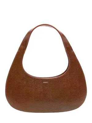 Coperni Lizard-print Slim Swipe Shoulder Bag - Brown