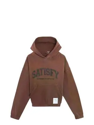 Satisfy Logo-print Hoodie - Brown