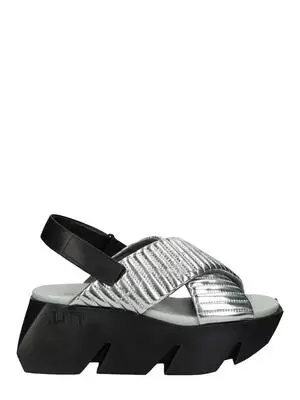United Nude Bull Puffier Sandals - Silver