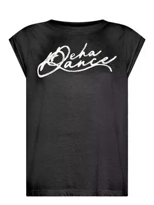DEHA Rhinestone-embellished T-shirt - Black