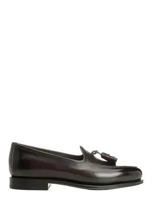 Santoni Andrew Tassel Leather Loafers - Brown