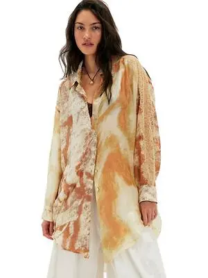 MES DEMOISELLES Smirf Silk Button-down - Multicolor