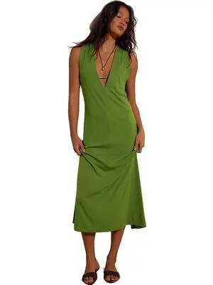 Free People Rose Midi Dress - Sways Of Palm
