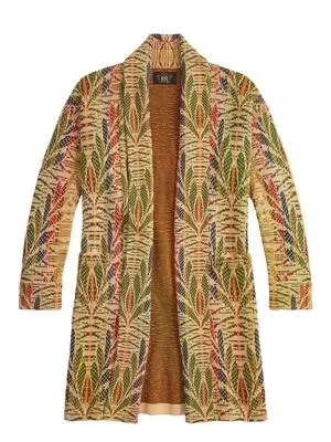 Ralph Lauren Leaf-pattern Knitted Cardigan - Neutrals
